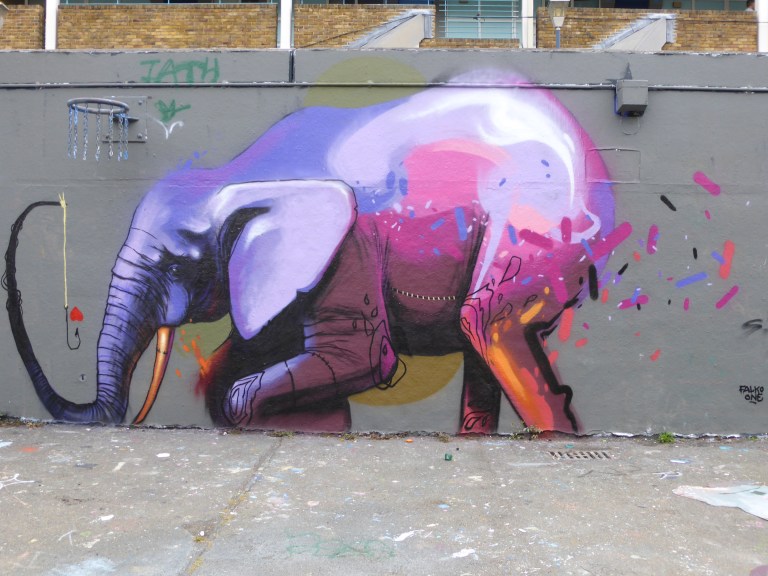 New Street Art Elephant Trail Around Stockwell by Falko1 | London ...