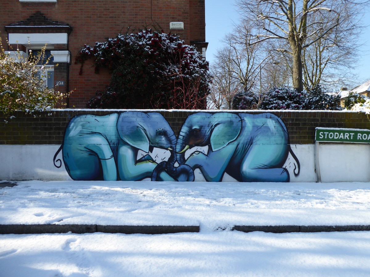 A Street Art Walk Around Penge in the Snow 2018 | London Calling Blog