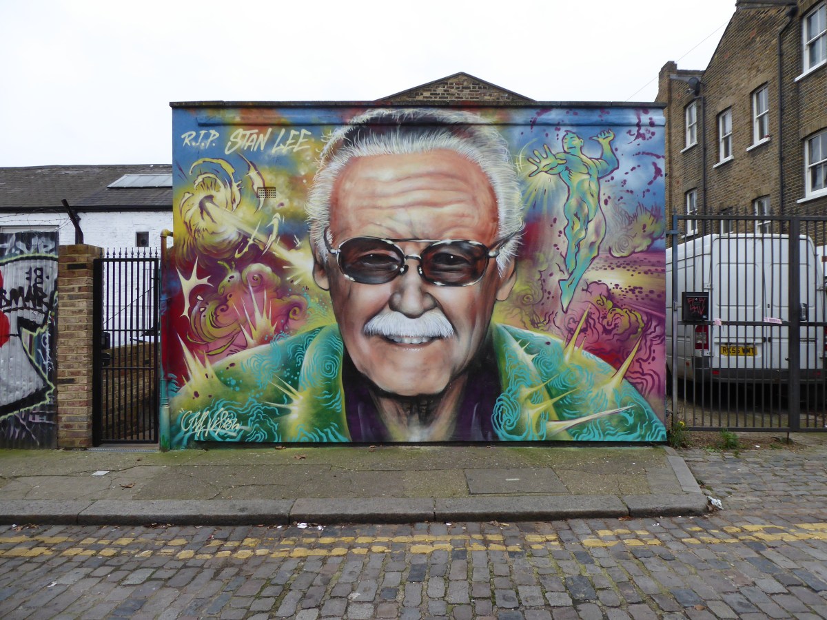 New Jim Vision Street Art Tribute to Stan Lee in Shoreditch | London ...