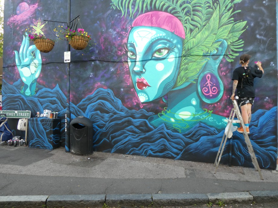 New Elno Street Art ‘Cosmic Pacha Mama’ in Penge | London Calling Blog