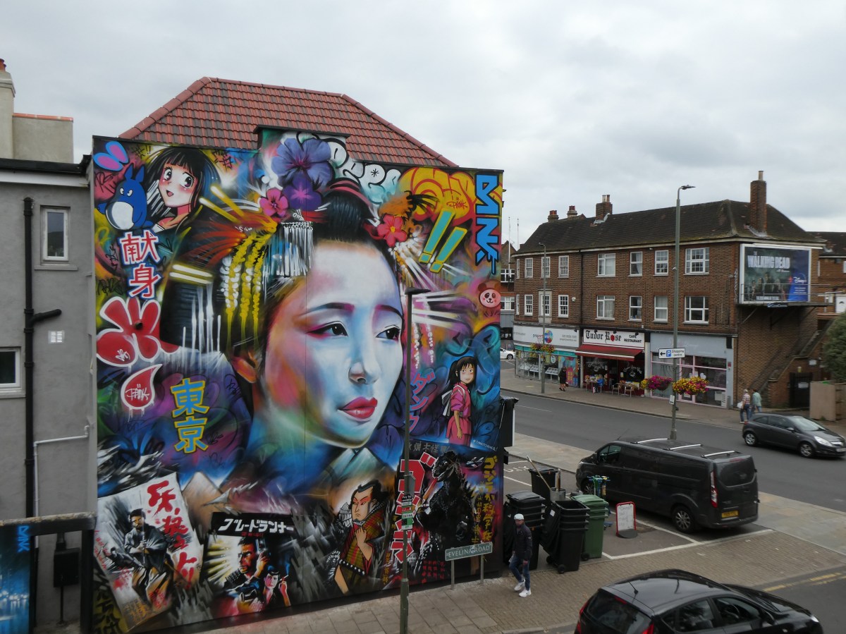 New Dan Kitchener Street Art ‘Tokyo Dreaming’ in Penge | London Calling ...